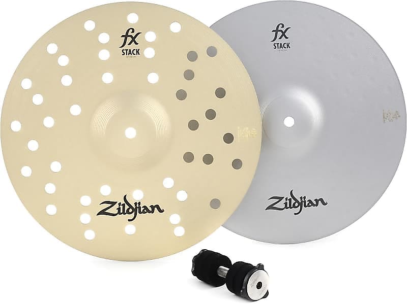 Zildjian 12" FX Stack Cymbals W/Mount | Reverb