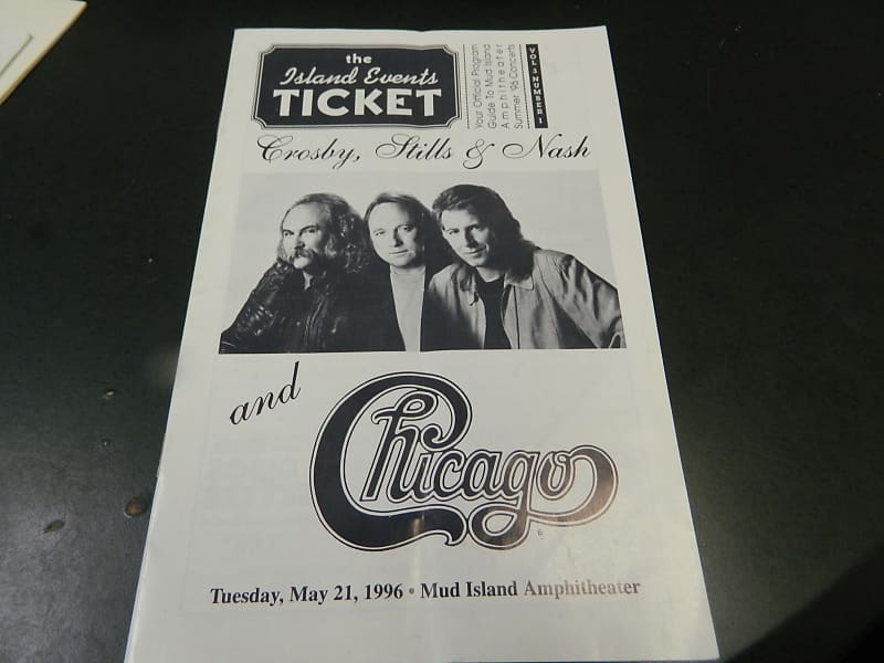 CSN & Chicago Concert Program | Reverb