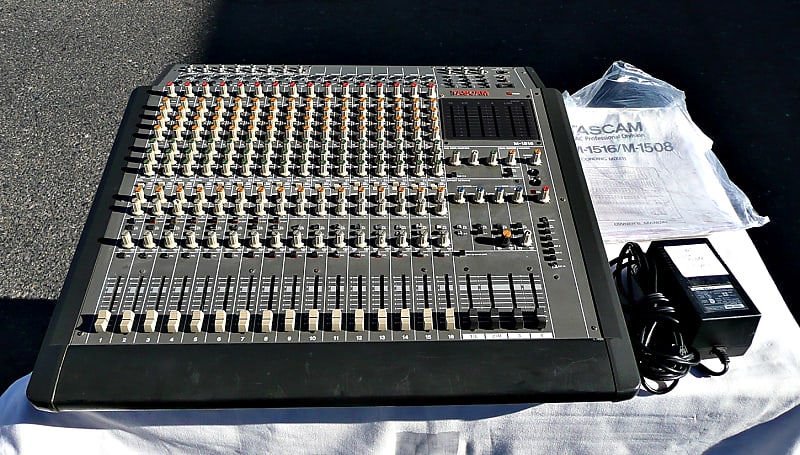 Vintage 90's Tascam M-15/16 Recording Mixer with Original | Reverb