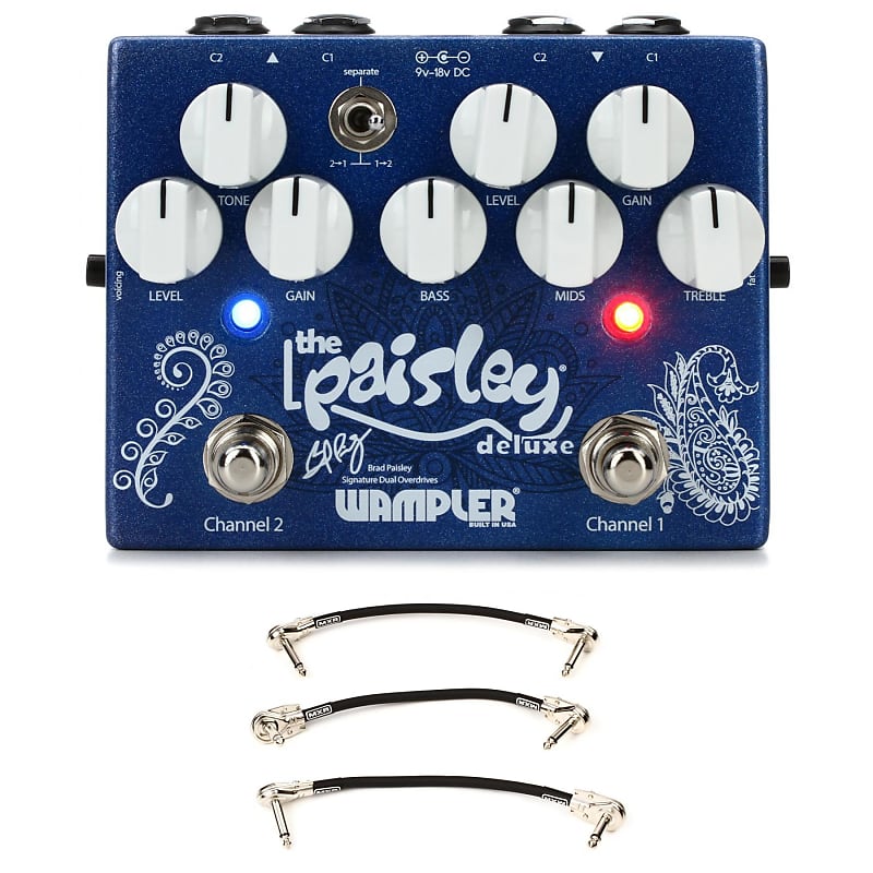 Wampler Paisley Drive Deluxe Overdrive Pedal with 3 Patch | Reverb