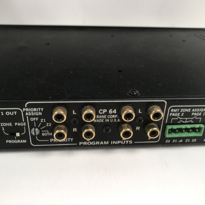 Rane CP64, Commercial Processor, Preamp, Equalizer, Rack | Reverb