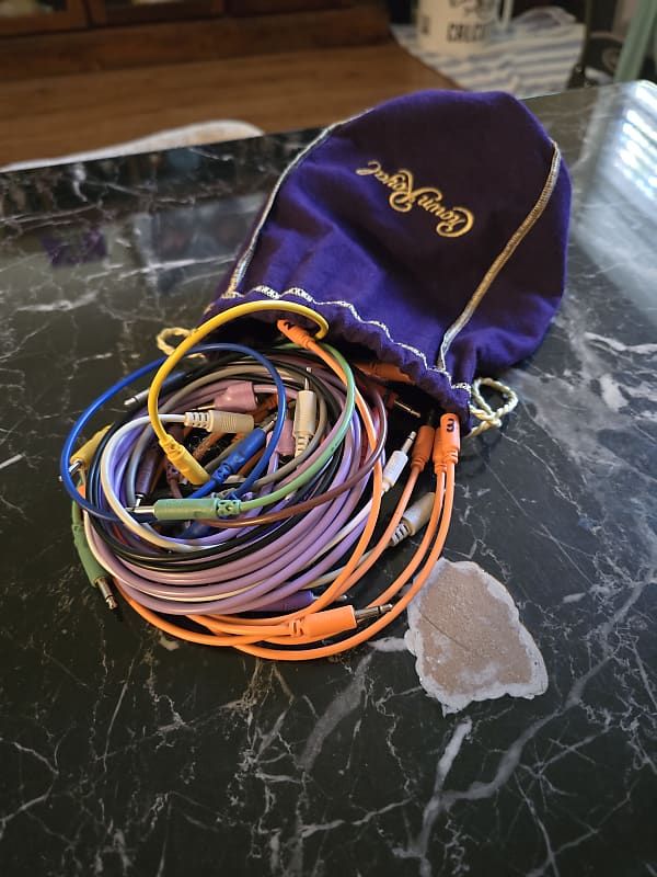 Crown Royal Bag Full of Patch Cables | Reverb