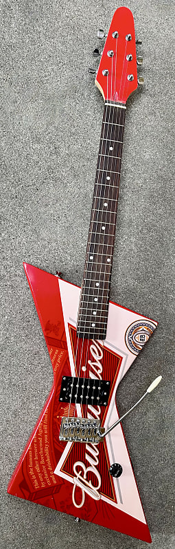 Budweiser Classic Bowtie Electric Guitar Tremolo H - Red | Reverb
