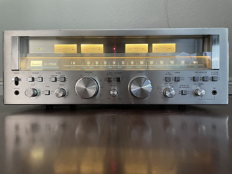 Sansui G-7500 Pure Power Stereo DC Receiver | Reverb