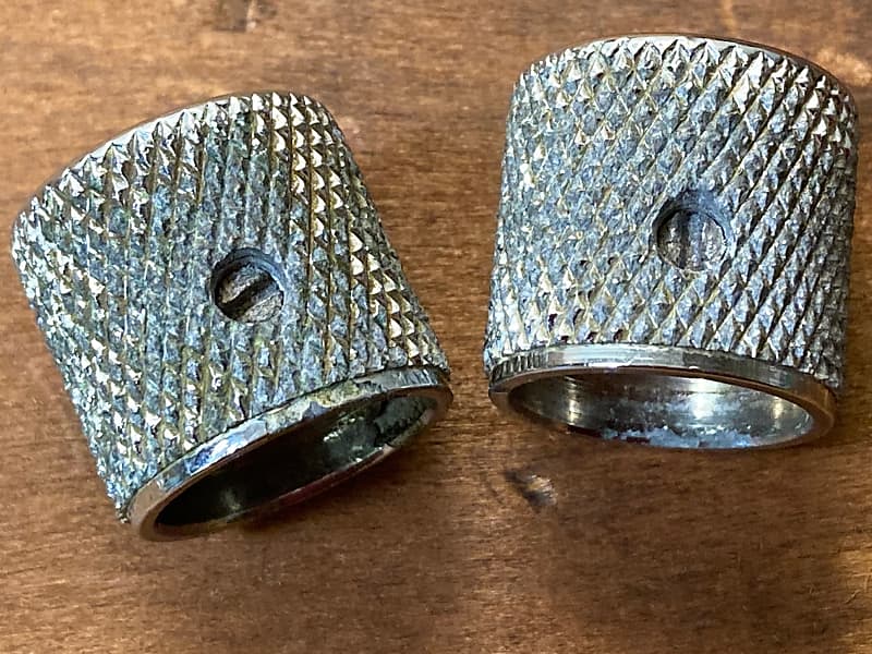 Fender Vintage Aluminum Telecaster Knob Set '60s - Chrome | Reverb