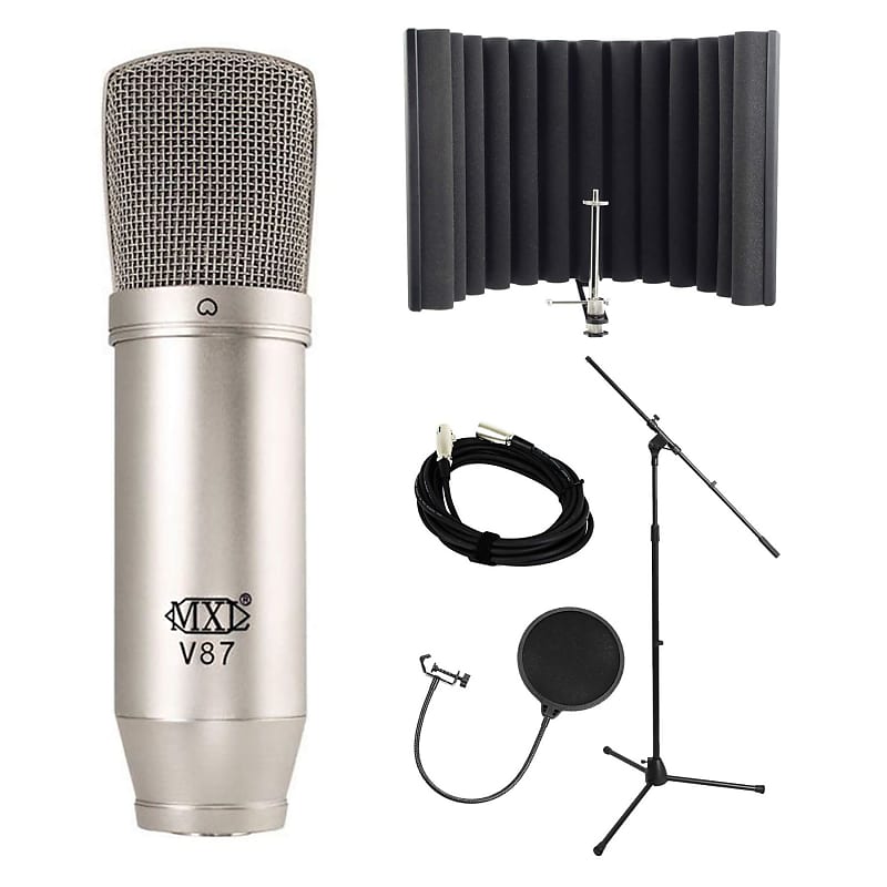 MXL V87 Bundle with sE Electronics RF-X, Pop Filter, Stand & | Reverb