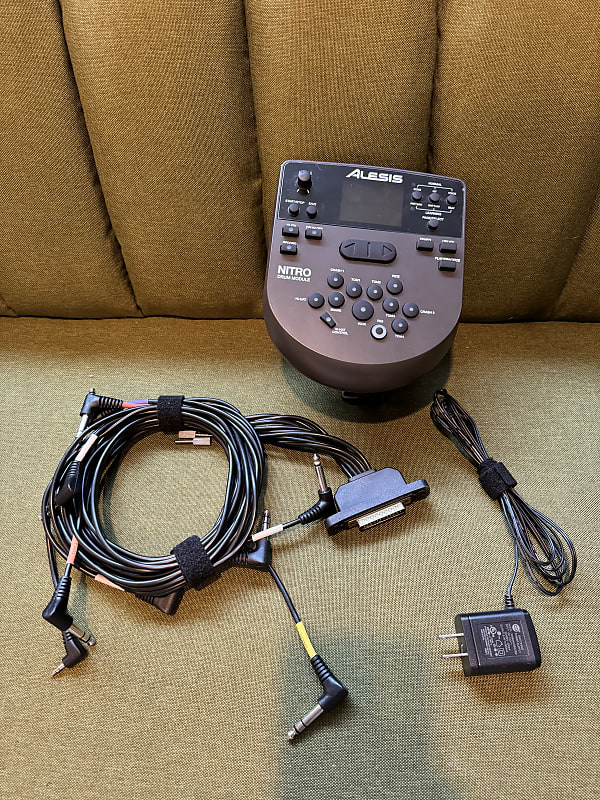 Alesis Nitro Drum Module With Harness & AC Adapter & Clamp | Reverb