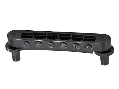 Grover 521BC Guitar Bridge, Tune-O-Matic Bridge - Black | Reverb
