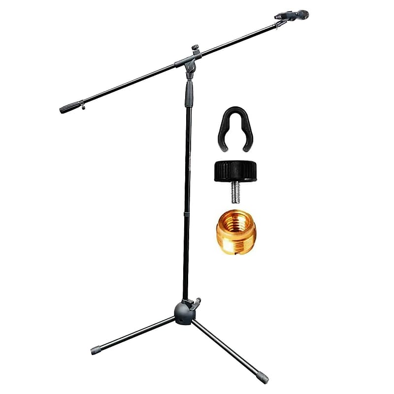 Microphone Stand 360° Rotating Mic Clip Boom Arm Foldable | Reverb