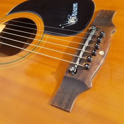 Crown Vintage Acoustic guitar Circa Early 70,s Natural | Reverb