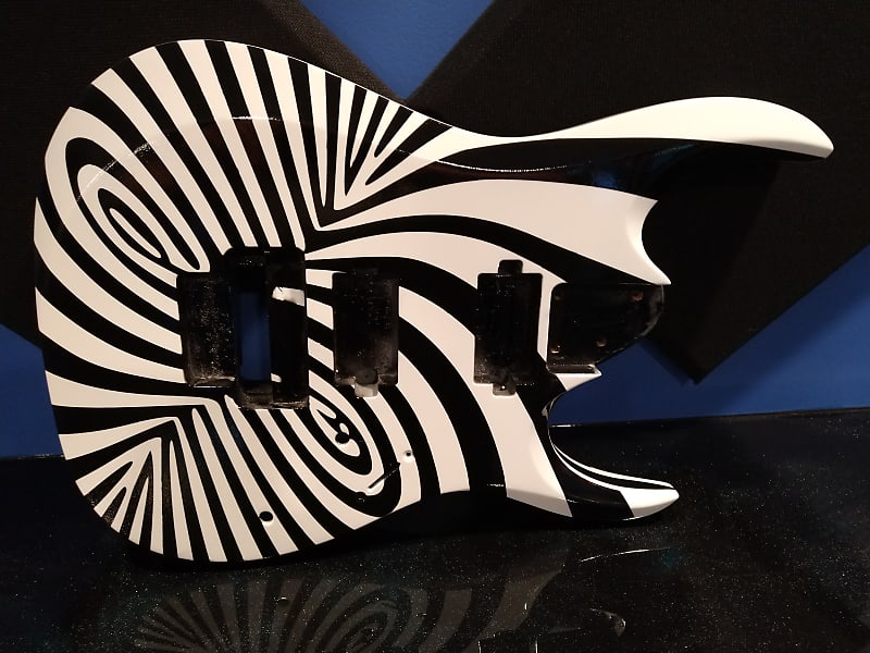 Ibanez RGD 2010s - Custom black and white Guitar Body Project | Reverb
