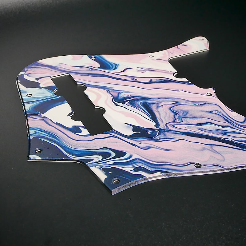 Marble #5 / Custom Pickguard / Fender Jazz Bass Style / | Reverb