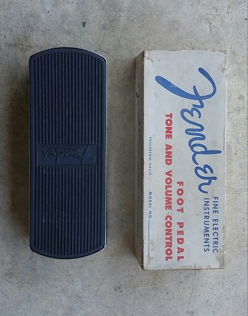 Fender Tone and volume foot control pedal chrome | Reverb