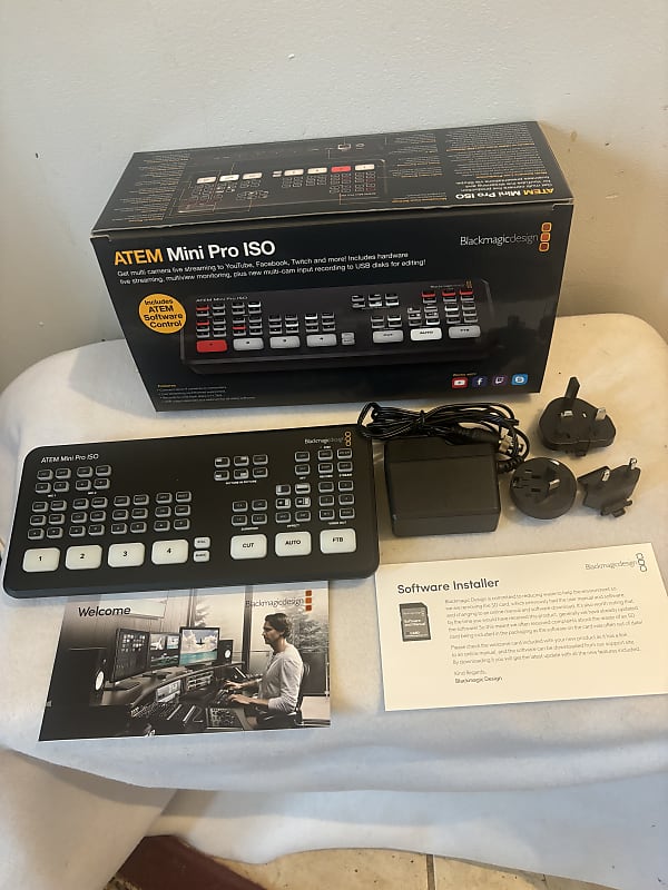 Blackmagic Design ATEM Mini Pro ISO HDMI Live Stream Switcher | Reverb