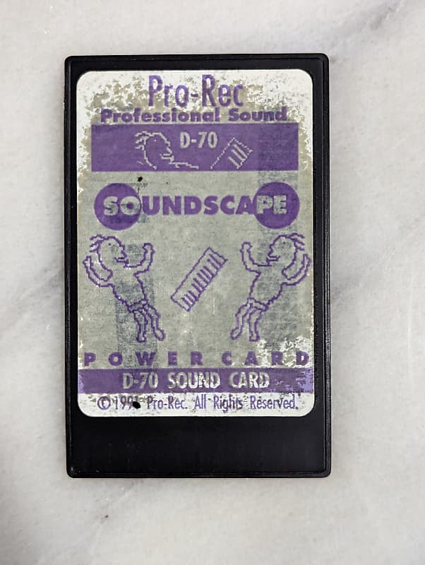 Roland D-70 Pro-Rec Soundscape ROM Memory Card | Reverb