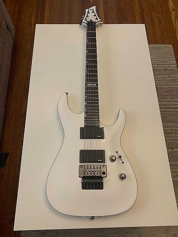 ESP LTD H-351FR - White w/ Road Runner case | Reverb