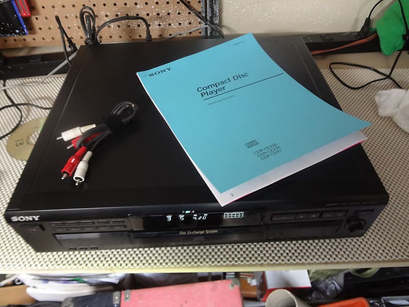Sony CDP-CE235 5 Disc CD Changer w Optical Output - Clean & | Reverb