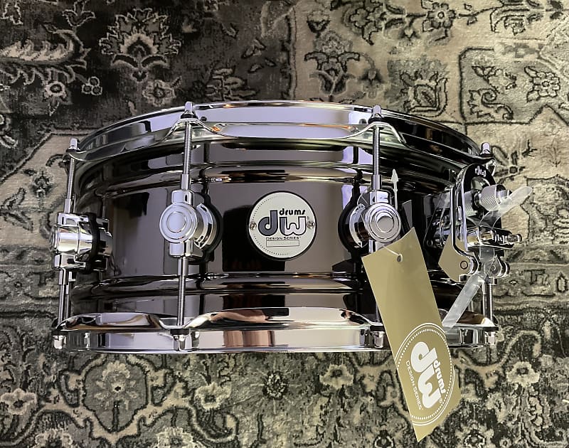 DW Design Series Snare Drum 5.5 x 14” Black Nickel Over Brass | Reverb