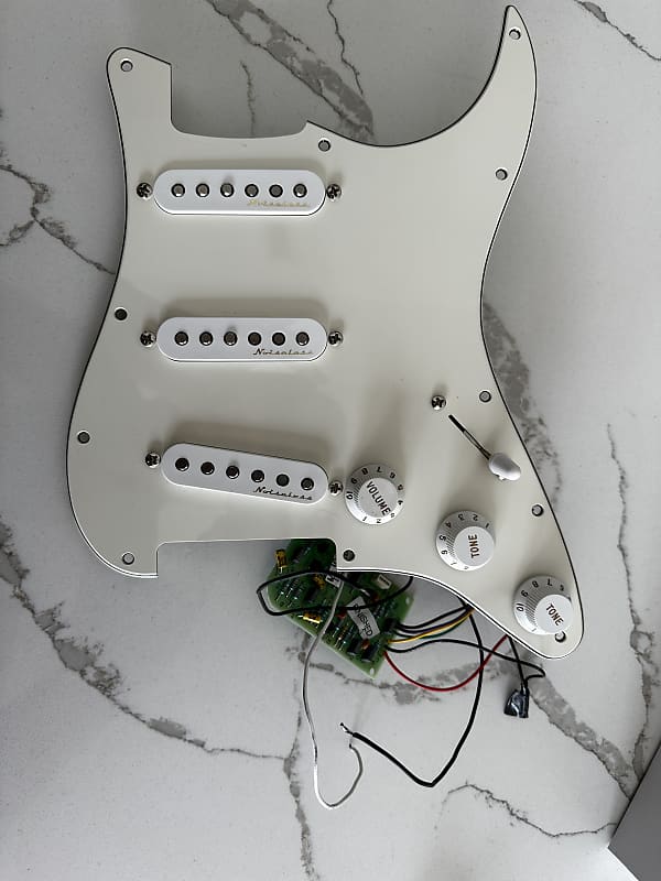 Fender Strat Eric Clapton Mid boost loaded pickguard | Reverb