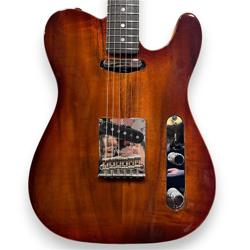 Fender Select Carved Koa Top Telecaster, Sienna Edge | Reverb UK