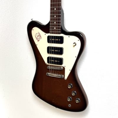 2005 Gibson Custom Shop Non Reverse Firebird 3 P90- Tobacco | Reverb