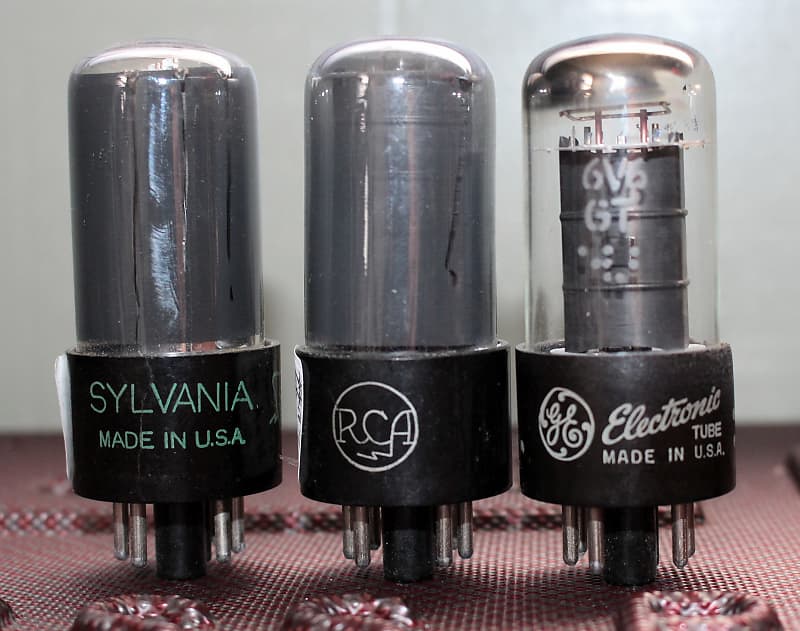RCA SYLVANIA GE 6V6GT SINGLES TRIO FOR SUPRO MAGNATONE | Reverb Brazil