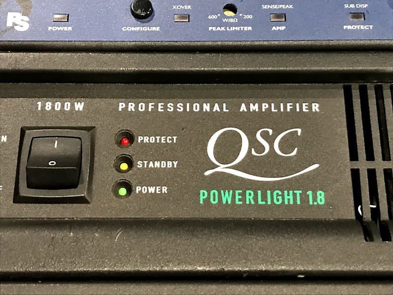 QSC Power Light 1.8 1800w Professional Audio Amplifier PL1.8 | Reverb