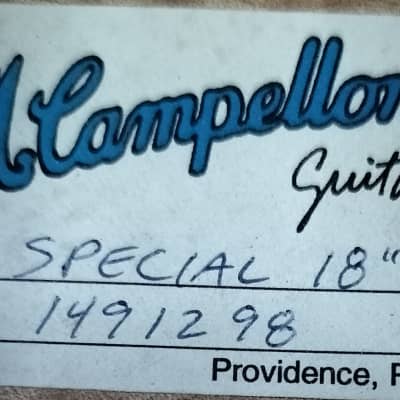 M Campellone Special 18, 18" hand built Jumbo Archtop | Reverb