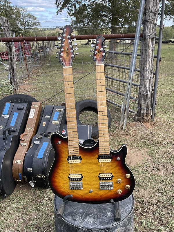 Ernie Ball OLP Double Neck 12/6 Sunburst | Reverb