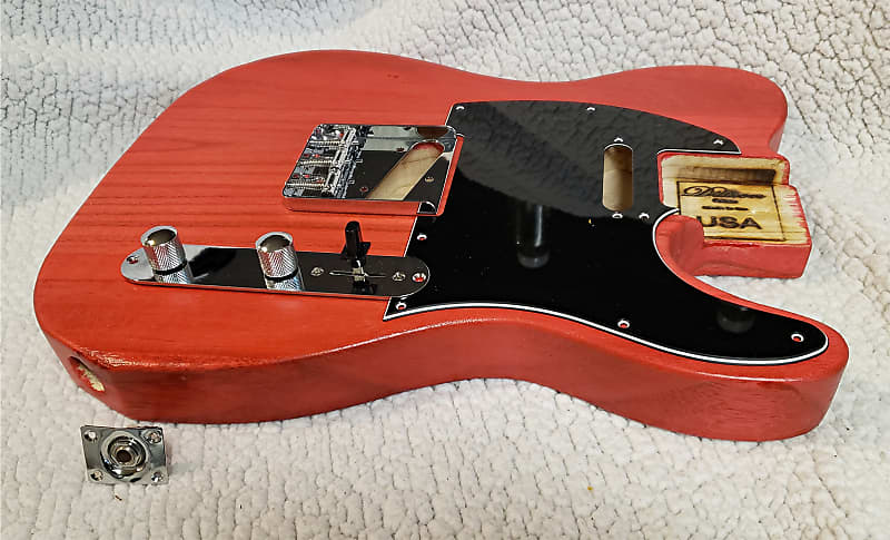 1 of a kind,USA hand made," Red Relic "body. Made for a Tele | Reverb