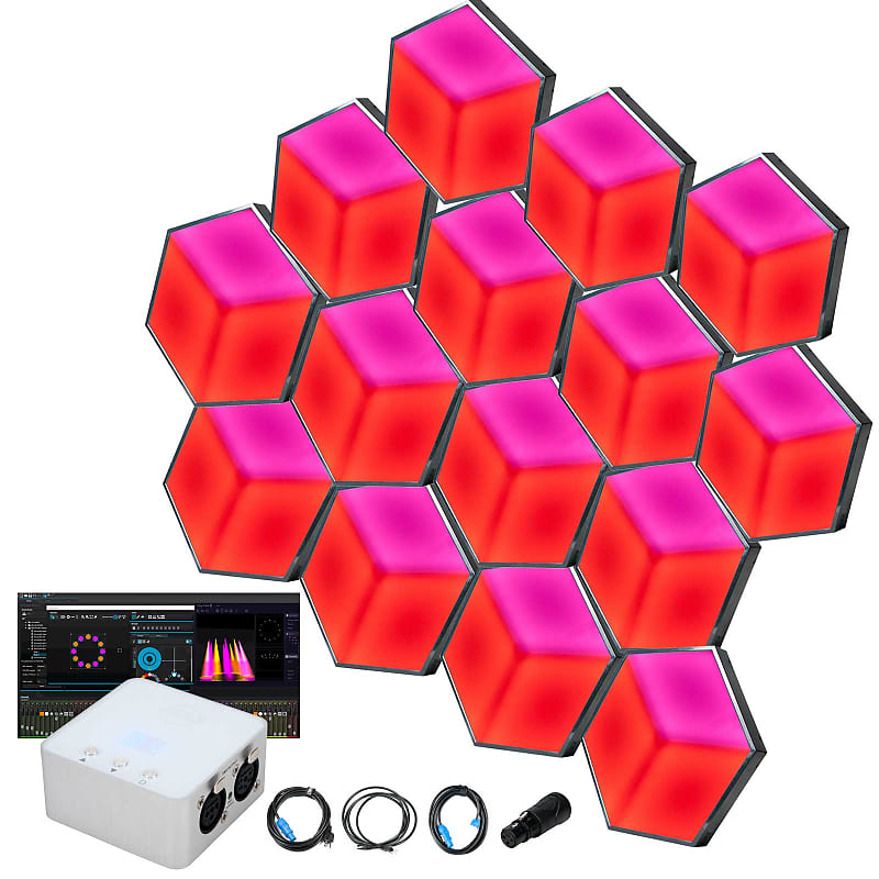 ADJ 3D VISION SYS ONE with 15x 3D Vision Hexagonal LED Effect | Reverb