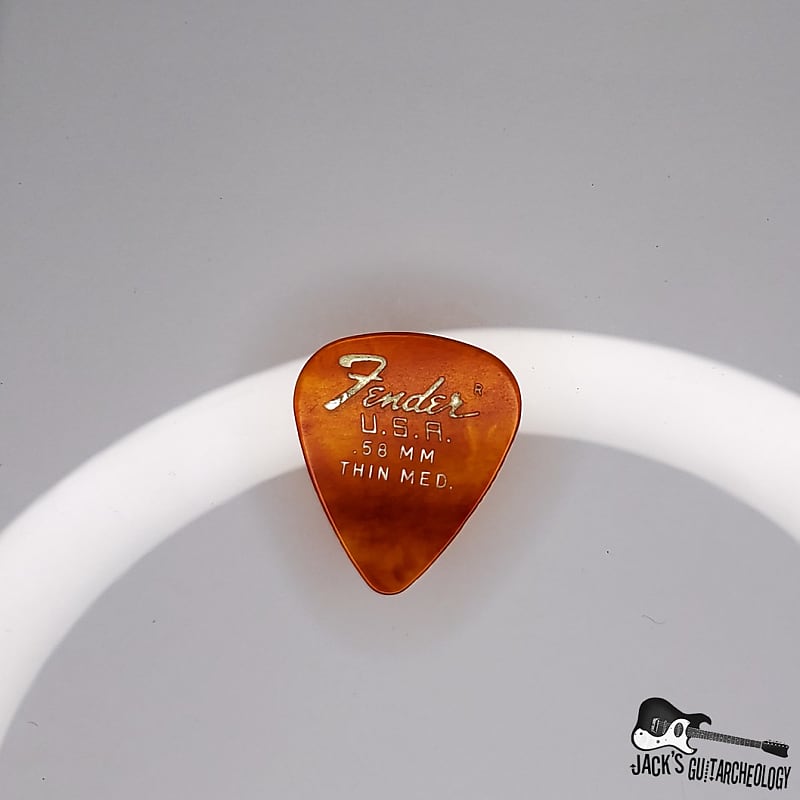 Fender 351 .58mm Thin-Medium Plectrum / Pick (1970s Whiskey | Reverb