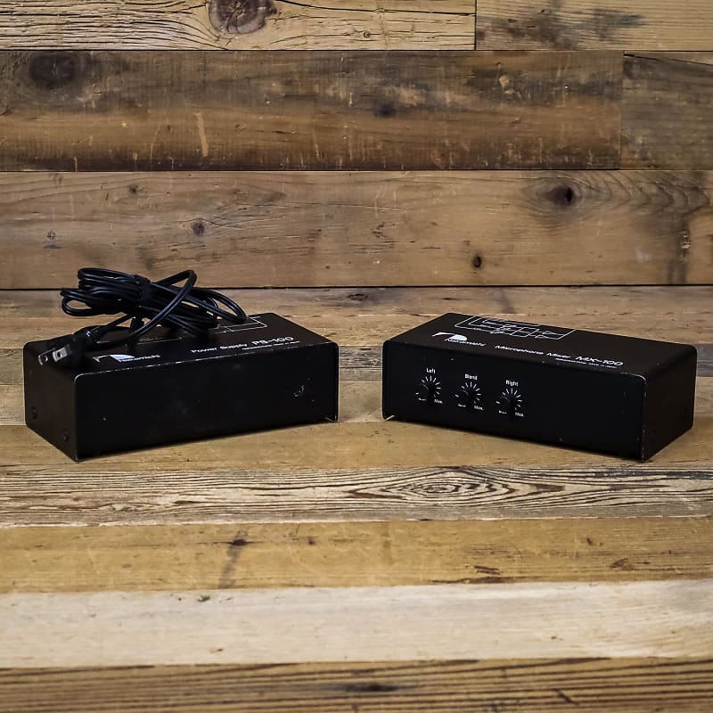 Nakamichi MX-100 (MX100) Microphone Mixer with PS-100 Power | Reverb