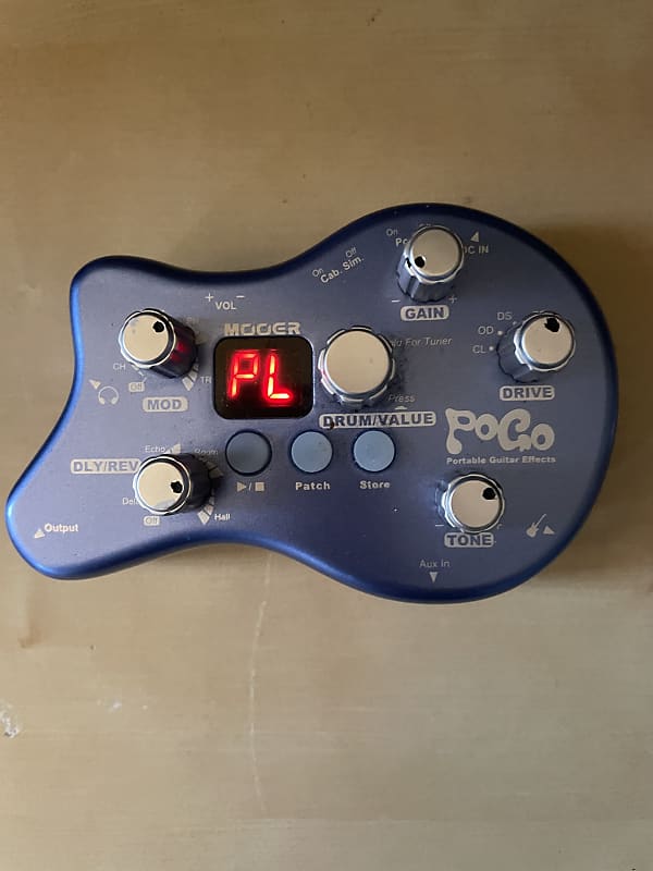 Mooer Pogo Multi Effects and Drum machine 2019 - Blue | Reverb UK