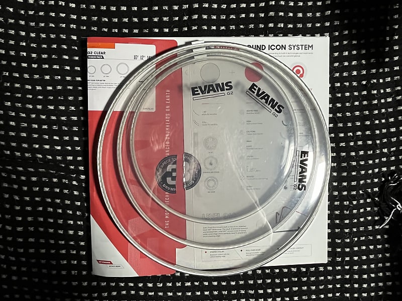 Evans G2 Clear Fusion Pack + G1 Clear Fusion Pack (10", 12", | Reverb