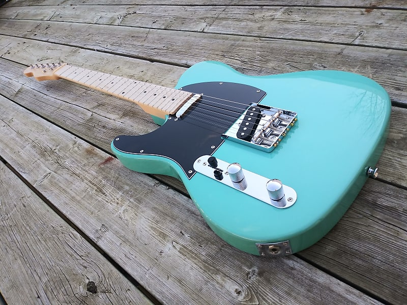 Custom Left Handed Telecaster Seafoam Alder Body Electric | Reverb