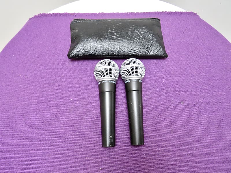2x Shure SM 58 Dynamic Microphones | Reverb UK