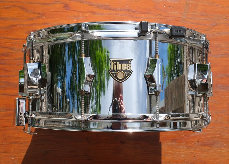 Fibes Austin Chrome Over Fiberglass - Rare 6.5x14" Snare | Reverb