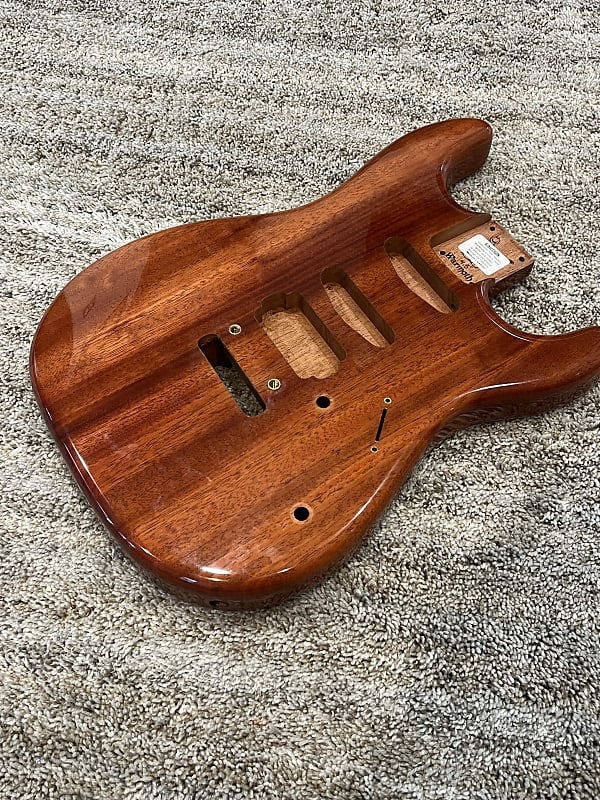 Warmoth Stratocaster Mahogany Replacement body 2017 - Clear | Reverb