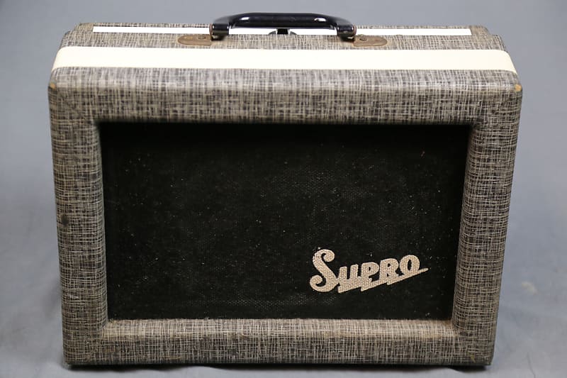 Supro Model 1633 8-Watt 1x8 Guitar Combo 1956-57 Gray White | Reverb