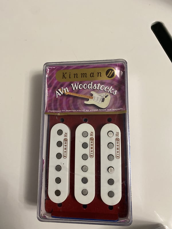 Kinman set Pickups strat Woodstock plus 2010 - Blanc - White | Reverb