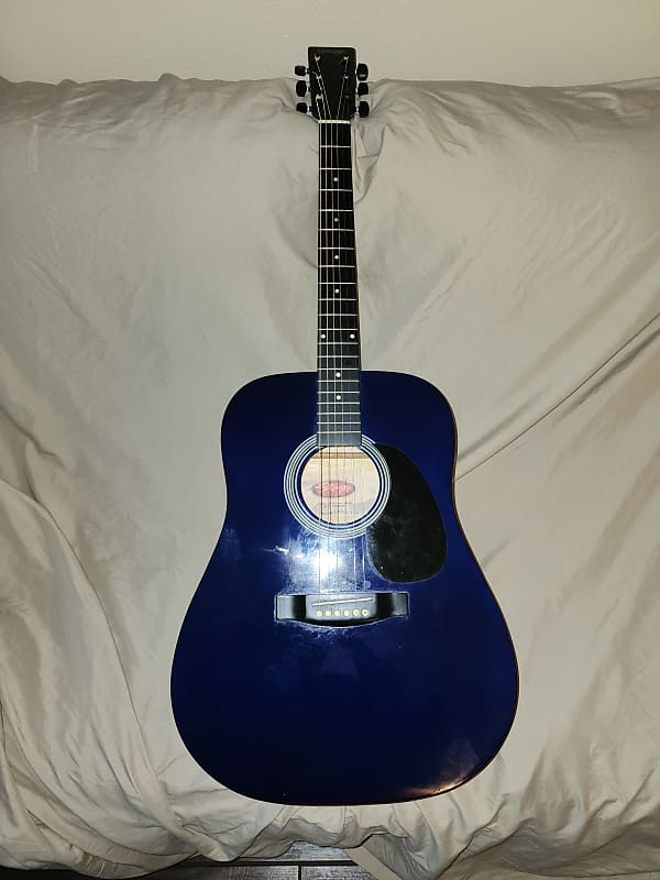 Stagg Sw203tb 2000s - Blue blacknpick guard and tune pegs | Reverb