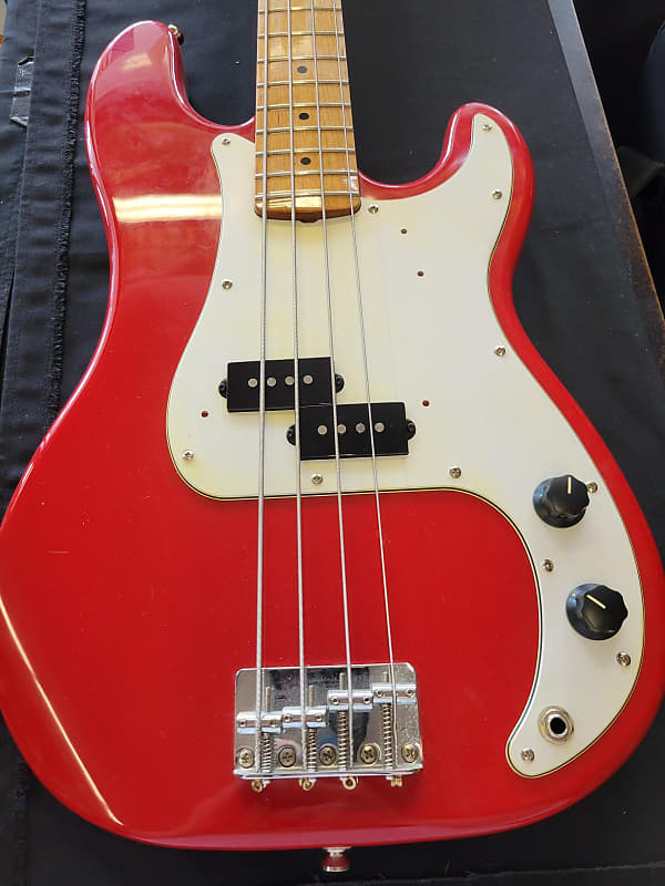 Fender Precision Bass Red MIM | Reverb