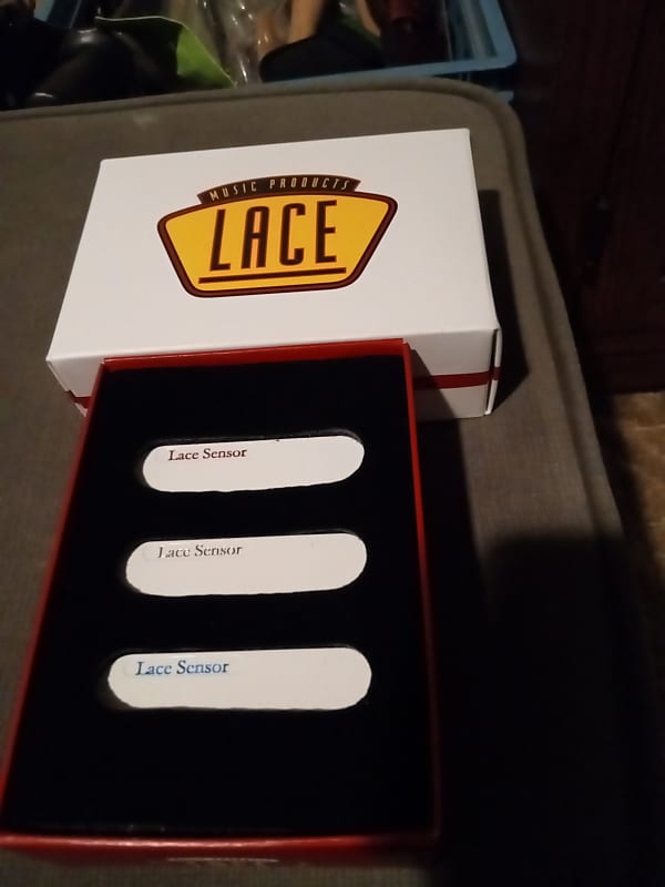 Lace Sensor Red-Blue-Silver Single Coil Set - White | Reverb