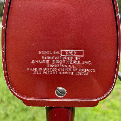 Shure 710 S Crystal box/data sheet all original rare stand | Reverb