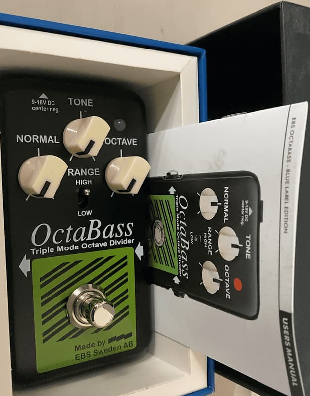 EBS OctaBass Blue Label Triple Mode Bass Octave Pedal | Reverb UK