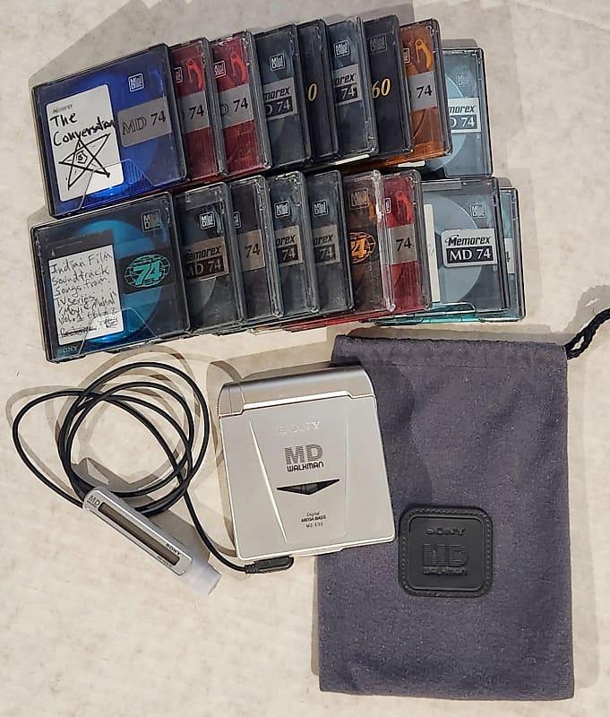 **Parts Only!** SONY Portable Mini Disc MZ-E33 w/ Remote and | Reverb