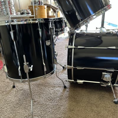 VINTAGE TAMA ROCKSTAR PRO SHELL PACK - BLACK / WHITE | Reverb