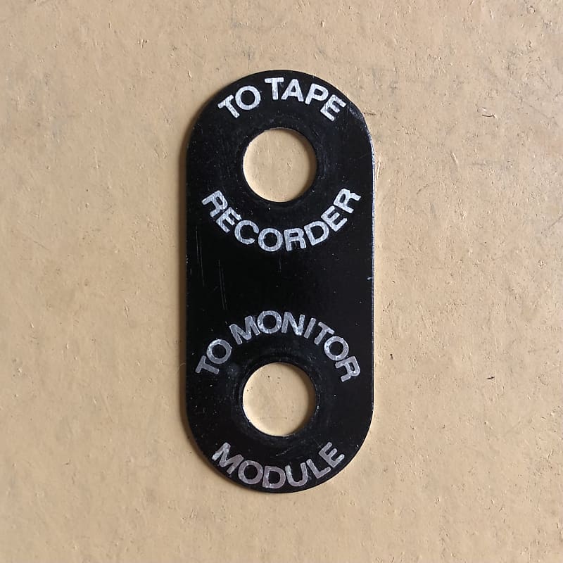 1970s Kustom Amp Tape/Monitor Out Jack Plate | Reverb