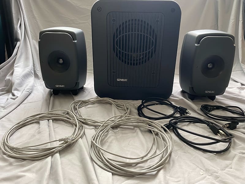 Genelec Two 8331 SAM 3 Way Coaxial Powered Studio Monitors | Reverb